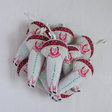 Lavender and Cotton Filled Mushroom Token/Ornament