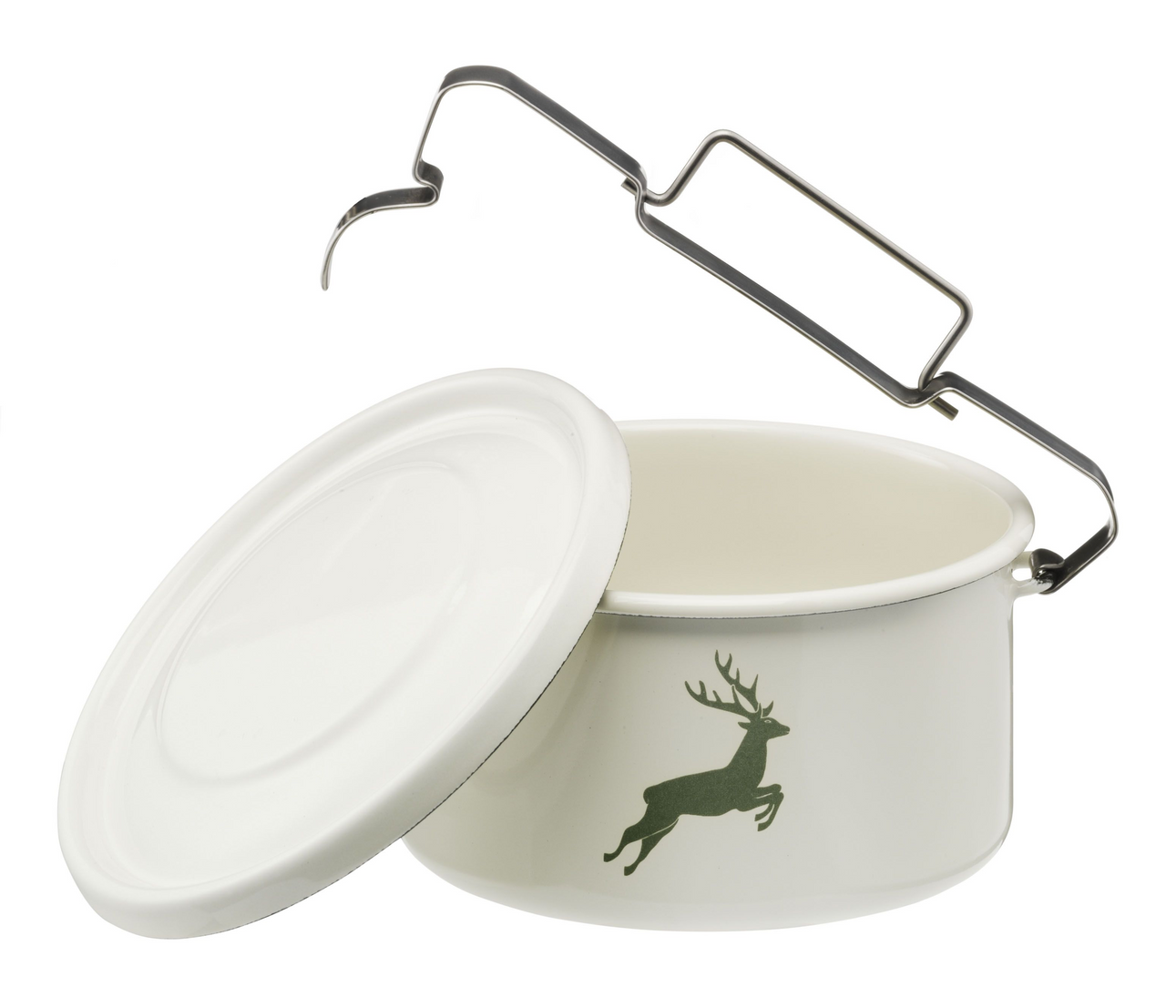 Gaston J. Glock Enamel Food Pot with Lid - Standard Manufacturing LLC.