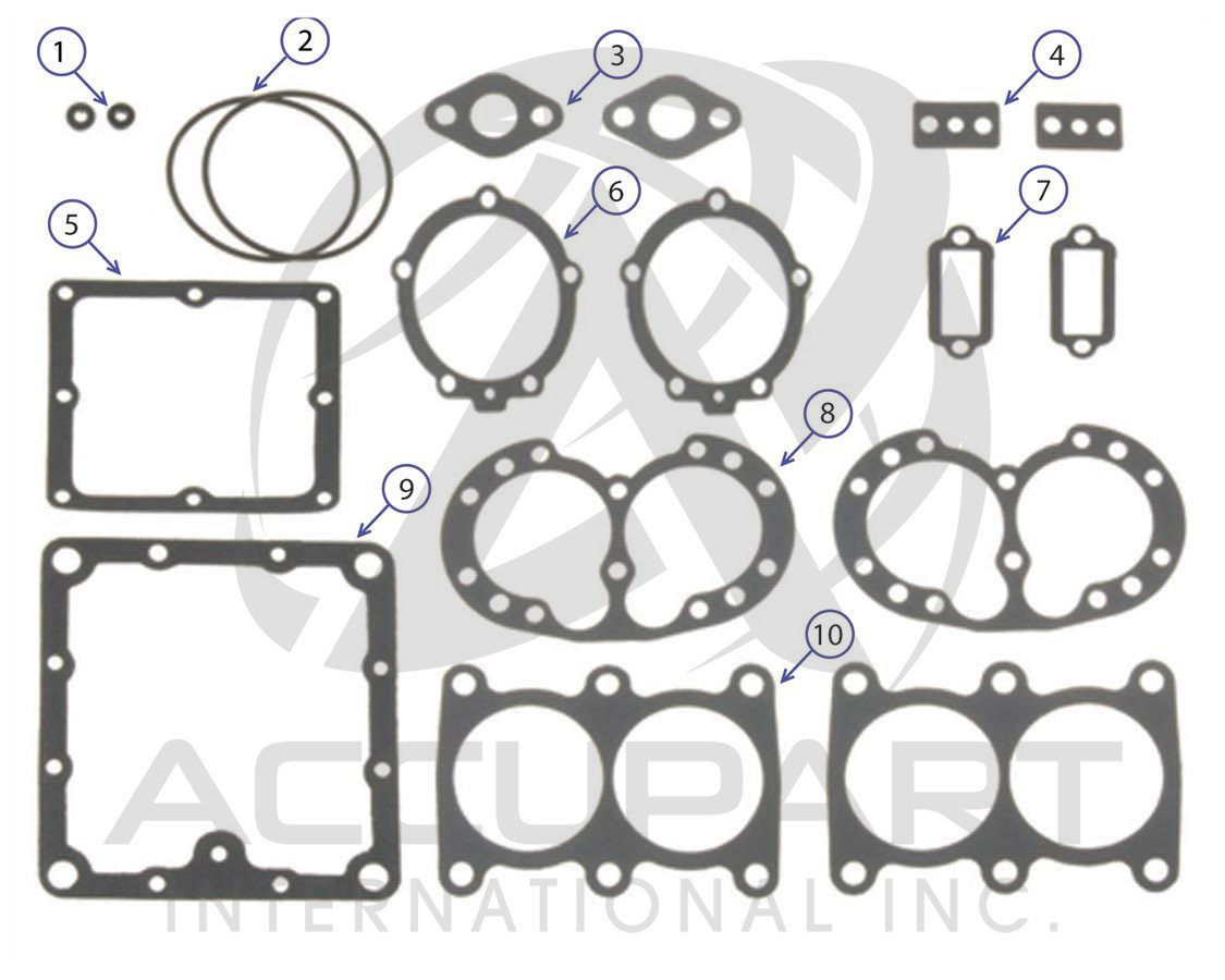 Bendix TF1000 Air Compressor - Base Mount Gasket Kit