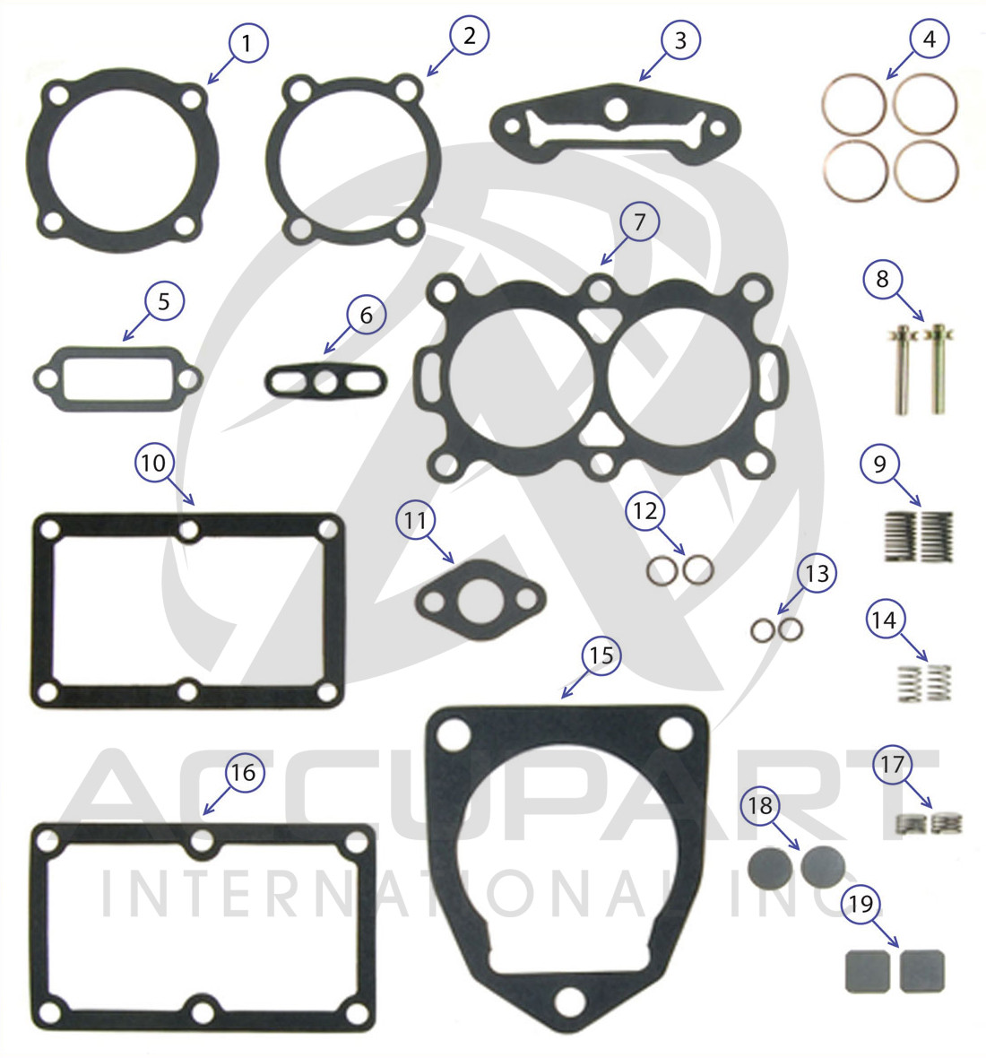 Midland/Haldex EL13/1600 - Service Kit, Mack, Large Pins