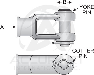 Bendix Clevis Assembly - 3/4" X 1/2" PIN