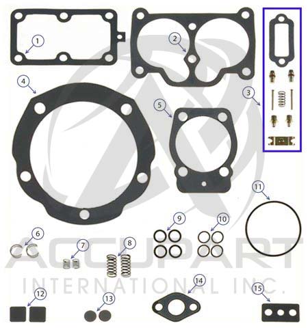 Bendix TF501 Air Compressor - Detroit Service Kit