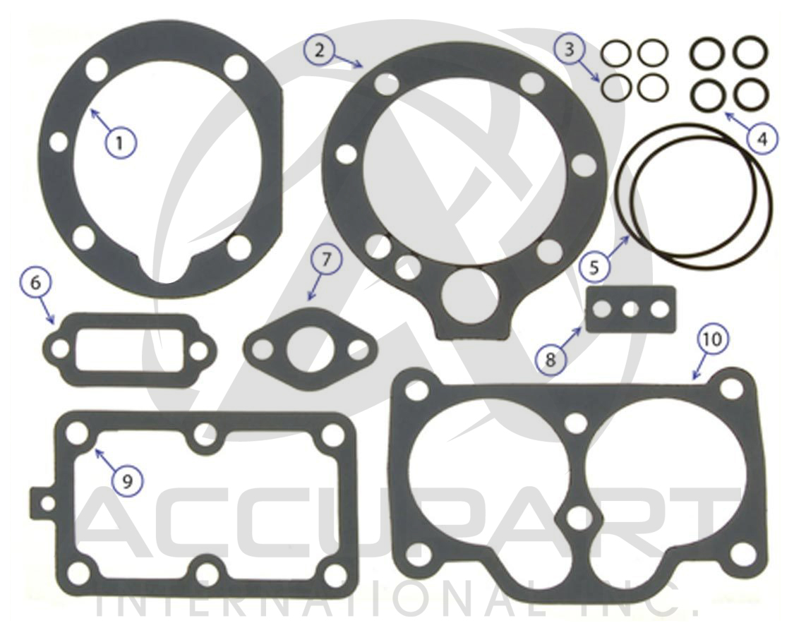 Bendix TF501 Air Compressor - Cummins Gasket/Seal Kit
