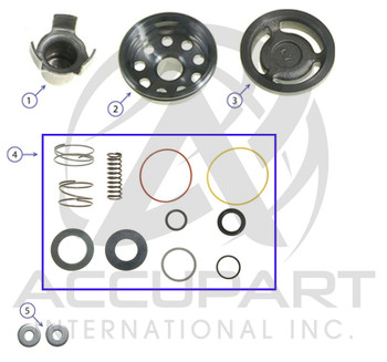 Cummins/Holset Single Air Compressor - Head Kit + Seats & Unloader Cap