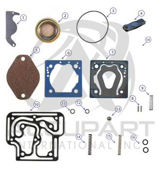 Wabco 85mm Single Air Compressor - Head Kit