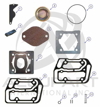 Wabco 75mm Single Air Compressor - Head Kit