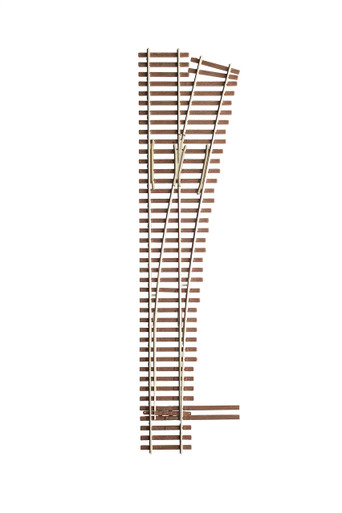 Turnout, HO Code 70, #5b Curved Diverging Track, Righthand