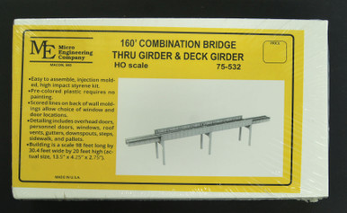 HO Combination Bridge, 160' Four Span, Deck and Thru Girder