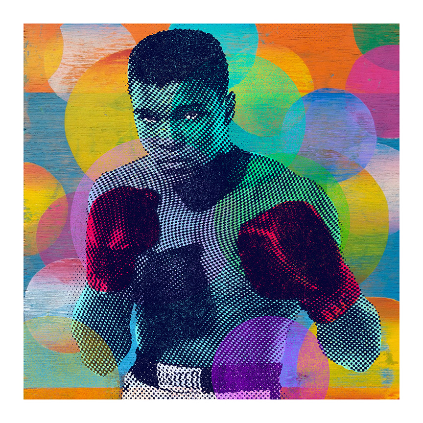 Pop Art De Mohammed Ali Gardani Pop Art, Tribute To Muhammad Ali