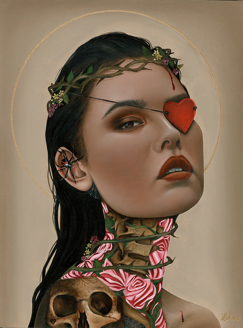 Peligrosa (painting) by Haydee Escobar