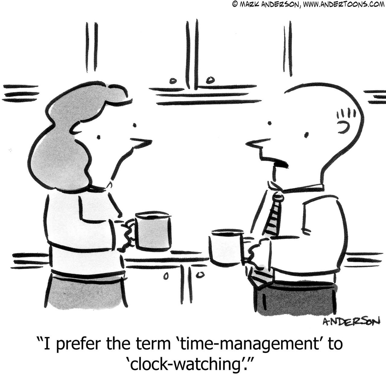 Time Management Cartoon People