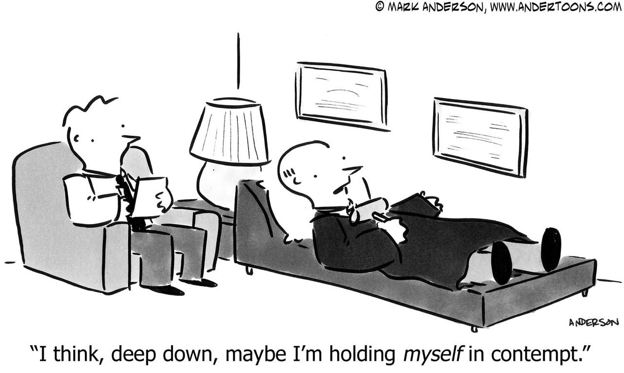 Thinking Deeply Cartoon