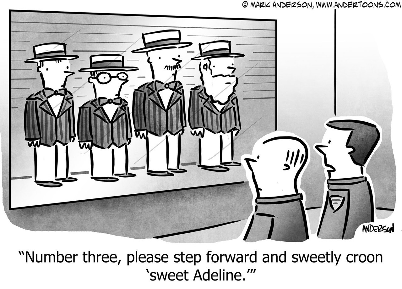 Lineup Cartoon # 7710 - ANDERTOONS