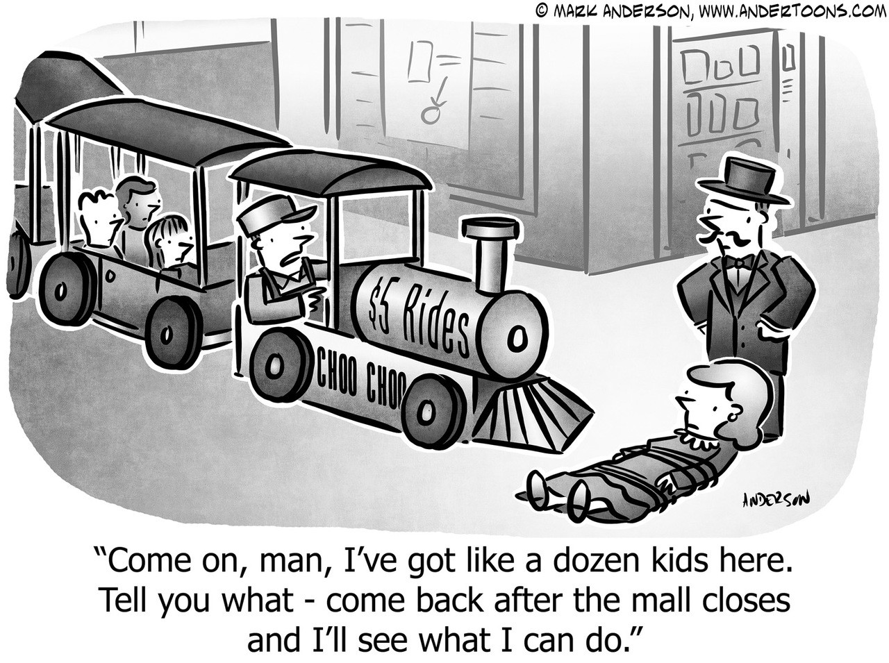 Train Cartoon # 8256 - ANDERTOONS