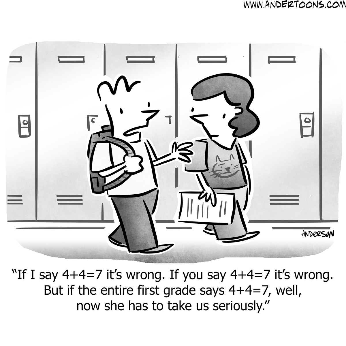 Addition Cartoon #8376 - ANDERTOONS