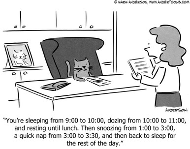 Sleep Cartoon # 6925 - ANDERTOONS