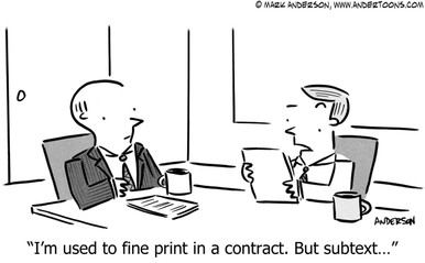 Contract Cartoon # 6986 - ANDERTOONS