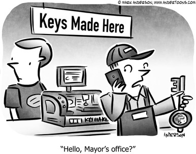 Keys Cartoon # 8006 - ANDERTOONS