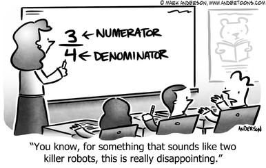 Robots Cartoon # 8100 - ANDERTOONS