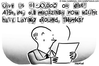 Extortion Cartoon # 8104 - ANDERTOONS