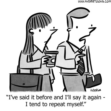 Repetition Cartoon #9060 - ANDERTOONS