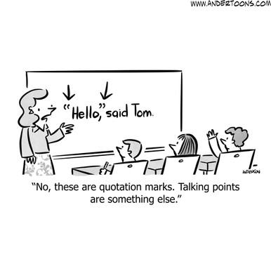 Punctuation Cartoon #9124 - ANDERTOONS