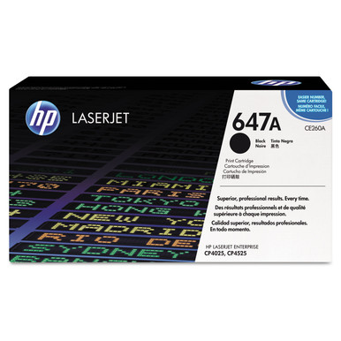 HP 647A, (CE260A) Black Original LaserJet Toner Cartridge - Envision ...