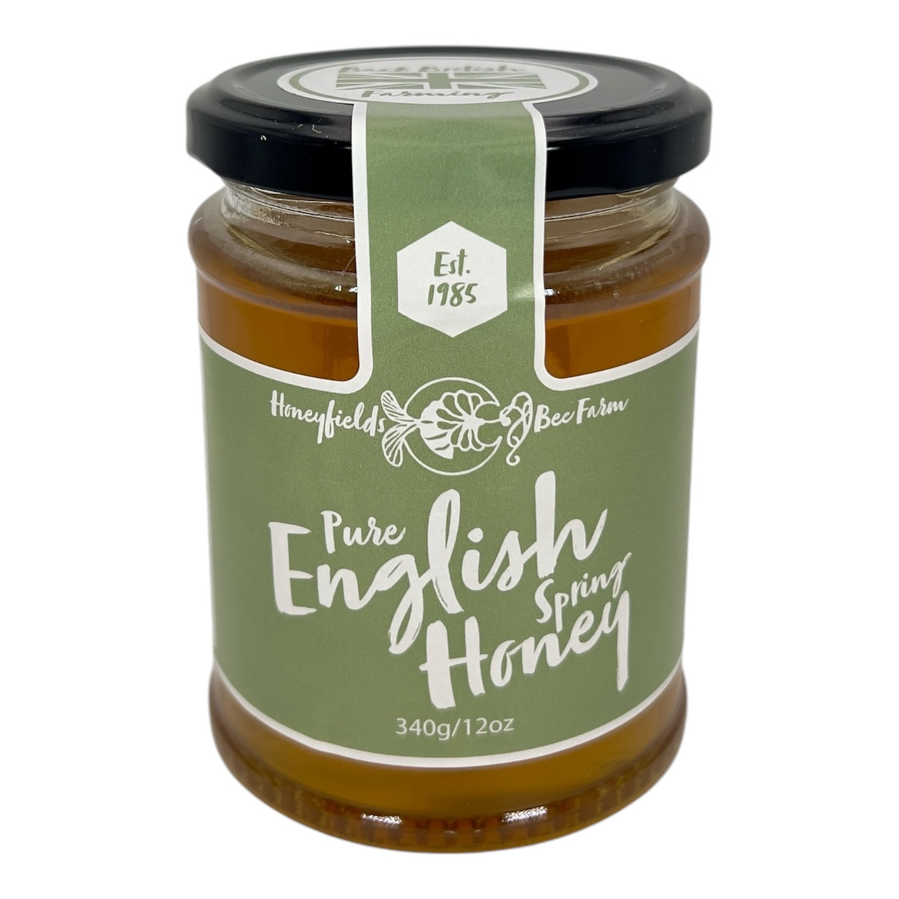 Pure English Spring Honey 340g/12oz - Honeyfields Bee Farm