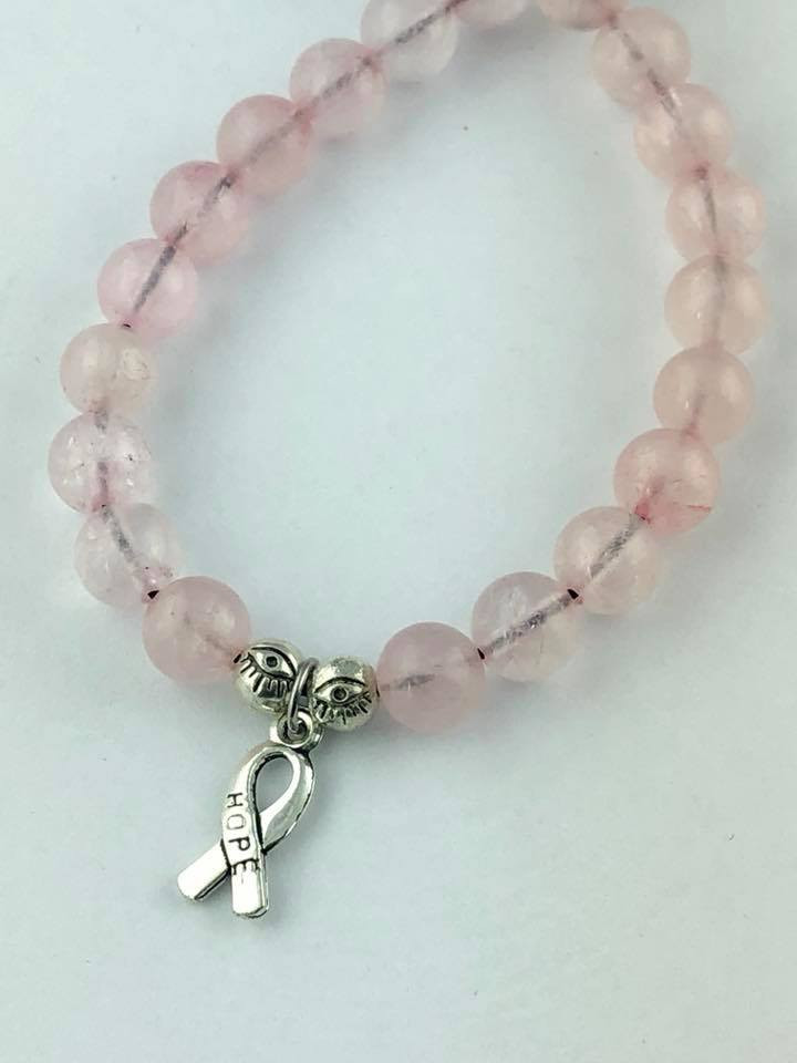 "Ribbon of Hope" Breast Cancer awareness bracelet - Michele Maher Designs