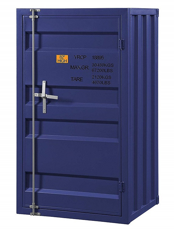 Shipping Container Blue Metal Bunk Beds