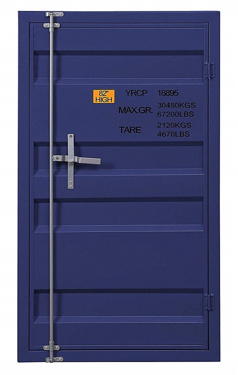 Shipping Container Blue Metal Chest