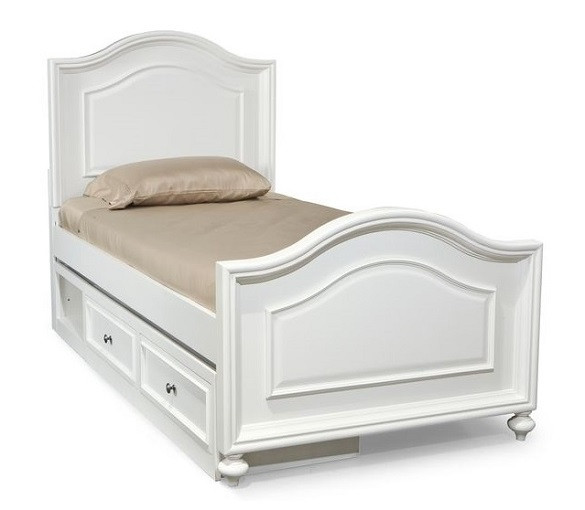 Daphne White Panel Beds for Girls