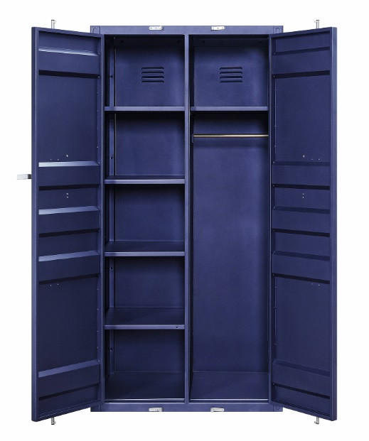Shipping Container Blue Metal Storage Cabinet