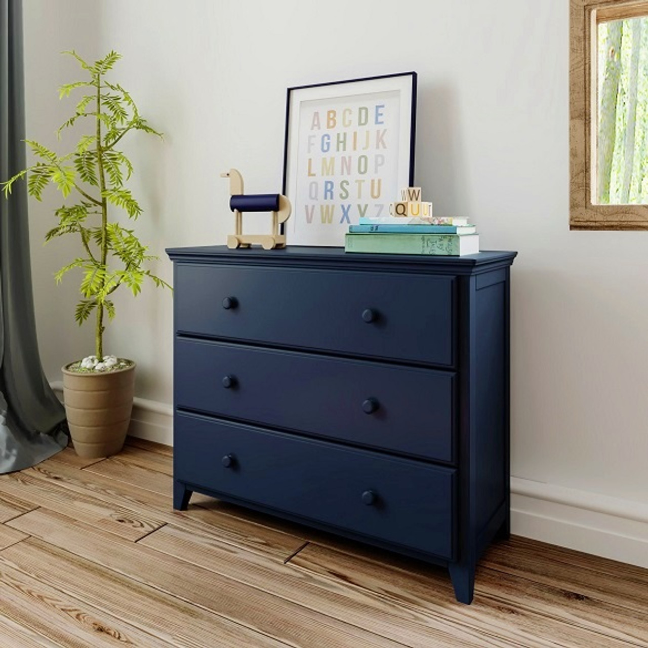 Blue 3 drawer dresser store