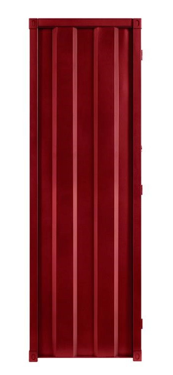 Shipping Container Red Metal Storage Cabinet