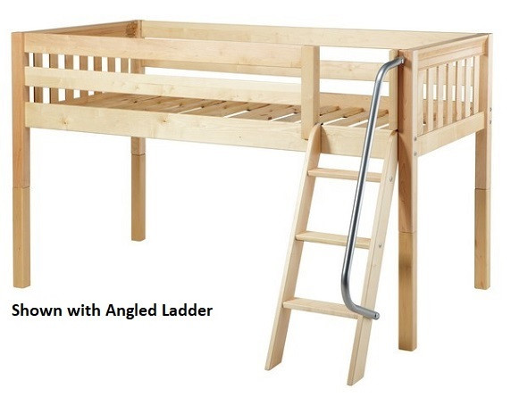 Caleb's Natural Low Loft Bed