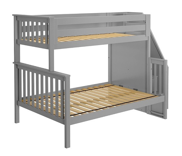 Rylan Gray Bunk Beds with Stairs