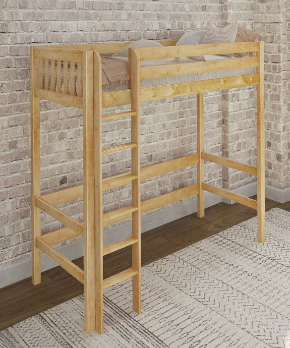 Natural Uptown Highrise Adult Loft Bed