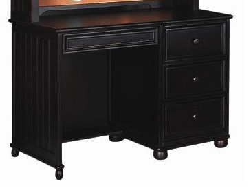 Eberhardt Black Twin Loft Bed with Desk and Storage