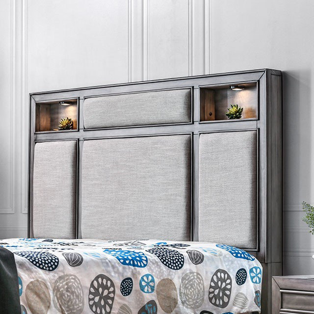 Aires Flip Top Chest of Drawers Weathered Gray