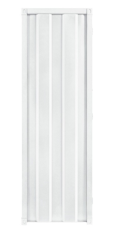 Shipping Container White Metal Storage Cabinet