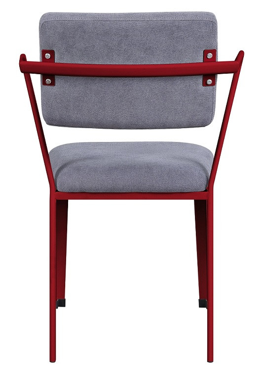 Shipping Container Red Metal Desk Chair