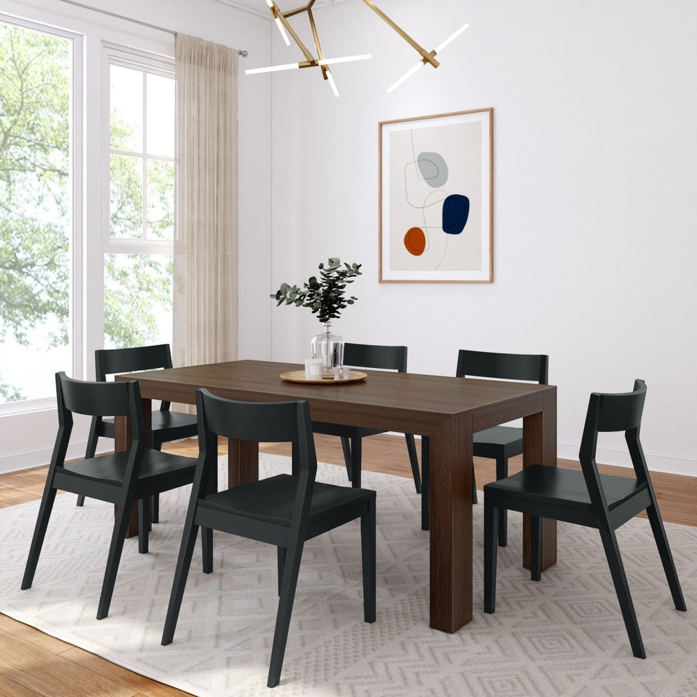Rockport Distressed Walnut Dining Table Set