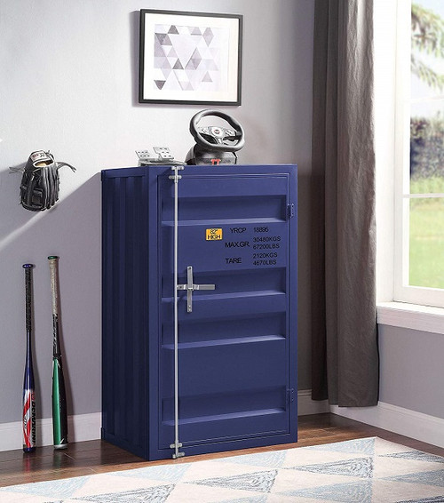 Shipping Container Blue Metal Storage Cabinet