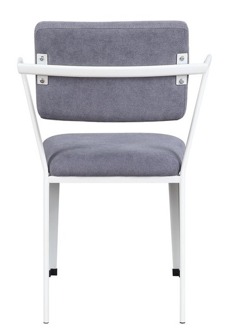 Shipping Container White Metal Bench