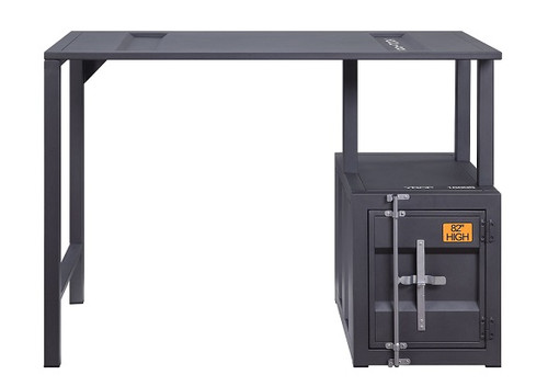 Shipping Container Red Metal Desk