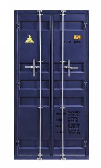 Shipping Container Blue Metal Storage Cabinet