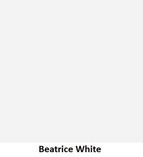 Beatrice White 5 Drawer Chest White