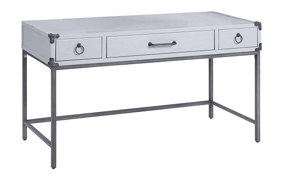 Tyrion Gray Writing Desk with Drawers