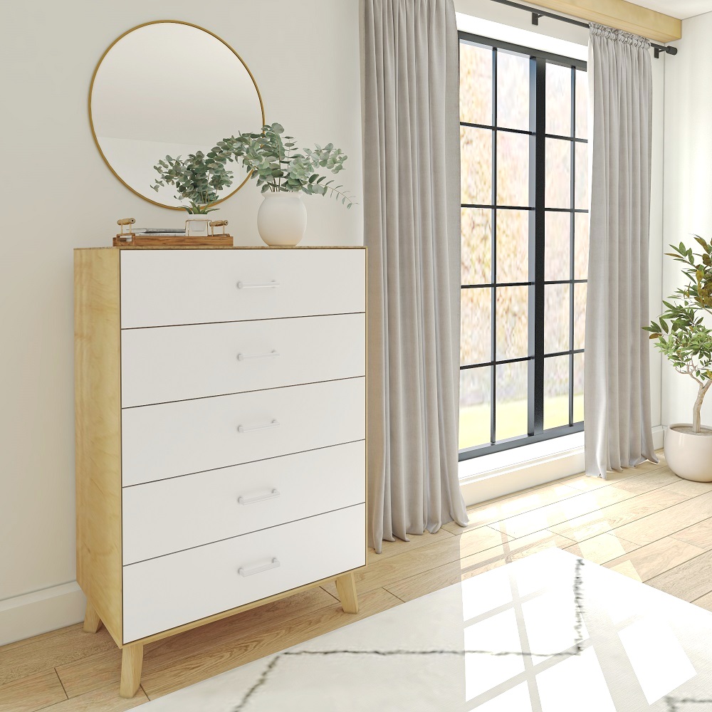 Tinley Park Modern 5 Drawer Dresser
